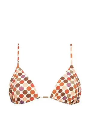 ERES Polka-dot Triangle Bikini Top - Multicolour