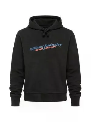 DIESEL® Logo-print Hoodie - Black