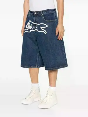 ICECREAM Running Dog Patch Denim Shorts