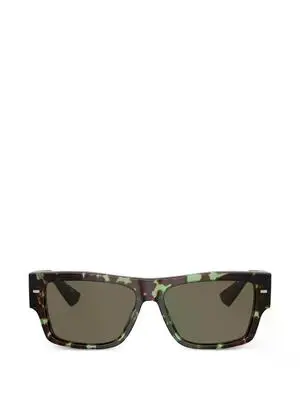 Dolce & Gabbana Rectangle Frame Sunglasses - Brown