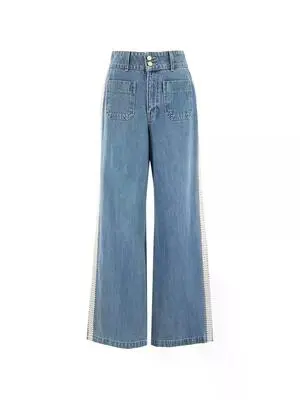 Veronica Beard Taylor Wide-leg Jeans - Blue
