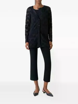 Akris Polka-dot Button-front Cardigan - Black