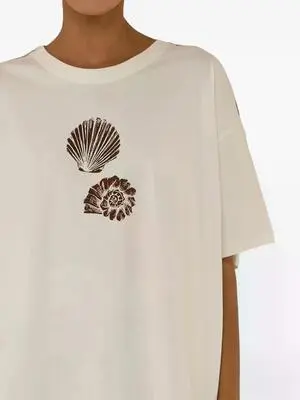 PALM. NOOSA Seashell-print Oversized T-shirt
