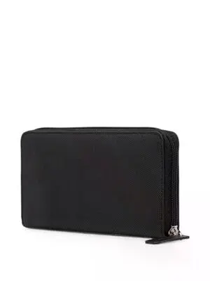 Lacoste Logo-patch Zip-around Wallet - Black