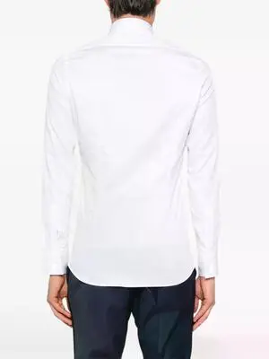 CARLO PIGNATELLI Wing-collar Concealed-fastening Shirt