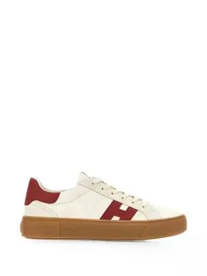 Hogan Crosswind Leather Sneakers - Neutrals