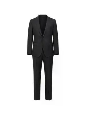 Corneliani Check-pattern Single-breasted Suit - Grey