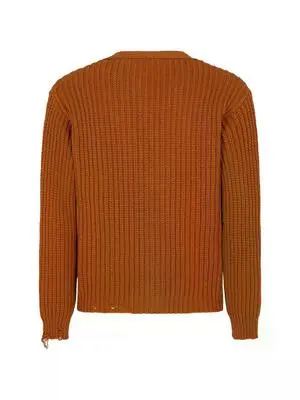Dsquared2 Distressed V-neck Cardigan