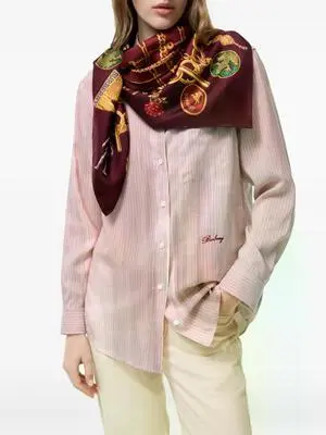 Burberry Check Charm Silk Scarf