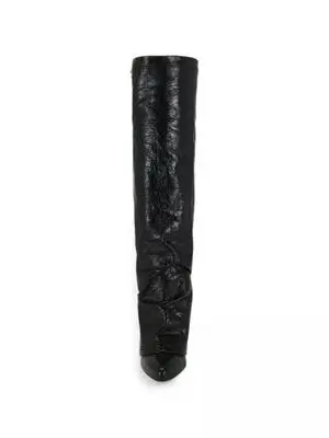 Attico Leon Crackled-leather Boots