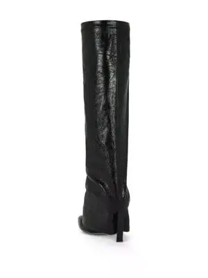 Attico Leon Crackled-leather Boots