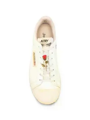 AUTRY Dallas Vintage Rose-embellished Sneakers
