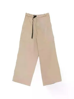 WHITE SAND Elisabeth Belted Wide-leg Trousers - Neutrals