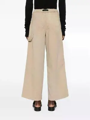 WHITE SAND Elisabeth Belted Wide-leg Trousers
