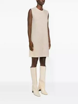 Fabiana Filippi Sequin Embellished Knitted Dress - Neutrals