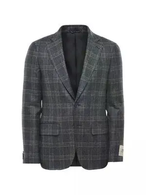 Corneliani Tartan Single-breasted Blazer
