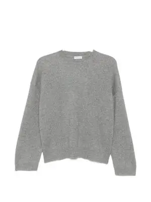 Brunello Cucinelli Ribbed-knit Metallic-thread Sweater - Grey