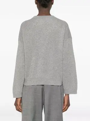 Brunello Cucinelli Ribbed-knit Metallic-thread Sweater