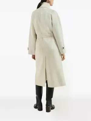 Brunello Cucinelli Hand-crafted Cashmere-beaver Double Cloth Coat With Monili Embellishment