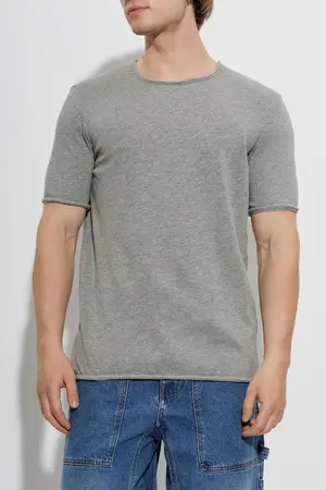 American Vintage T-shirt With Raw Edges