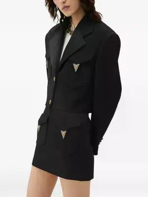 Versace Medusa-hardware Cropped Jacket