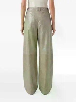 Brunello Cucinelli Leather Trousers