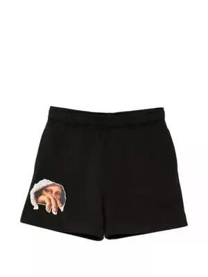 MELT Graphic Print Shorts - Black