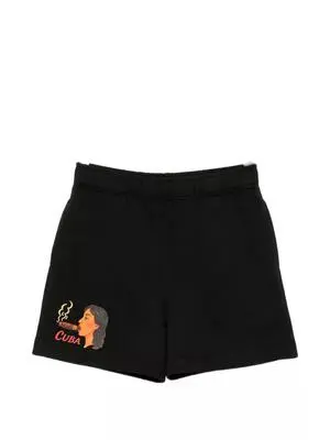 MELT Graphic-print Shorts - Black