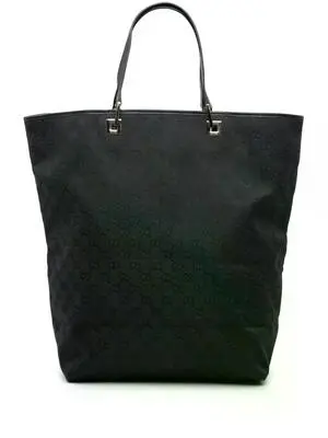 Gucci 2000-2015 Gg Canvas Tote Bag - Blue