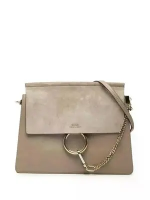 Chloé 2016 Medium Leather Faye Shoulder Bag - Grey