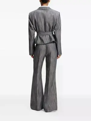 BOSS Double-breasted Tie-detailed Jacket