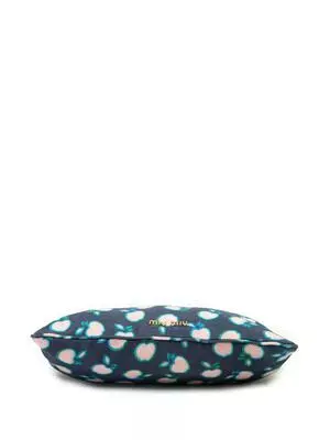 Miu Miu 2010-2026 Canvas Apple Print Frame Flat Pouch Clutch Bag