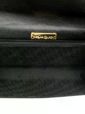 Saint Laurent 20th Century Grained Calfskin Clutch Bag