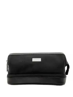 Gucci 2000-2015 Canvas Cosmetic Pouch - Black