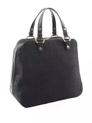 BVLGARI 2010-2026 Logomania Canvas Handbag