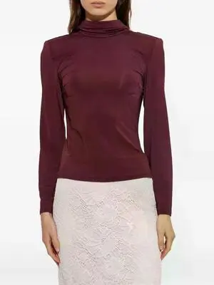 ROTATE BY BIRGER CHRISTENSEN Open-back Draped-detail Top