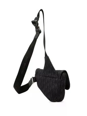 Dior 2019 Oblique Canvas Saddle Crossbody Bag