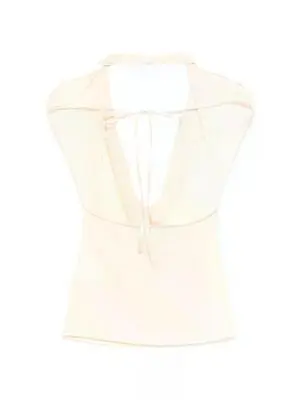 AYA MUSE Halterneck Tie-fastening Top