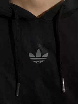 Adidas Logo Print Drawstring Hoodie