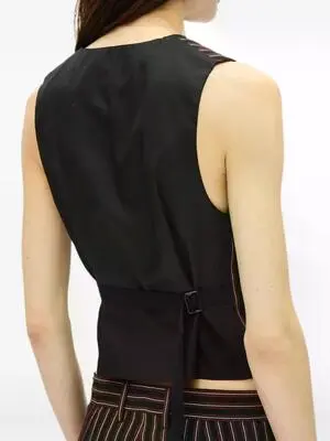 ANN DEMEULEMEESTER Stanse Pinstripe Waistcoat