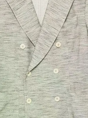 MANUEL RITZ Double-breasted Peak-lapels Cotton Blazer