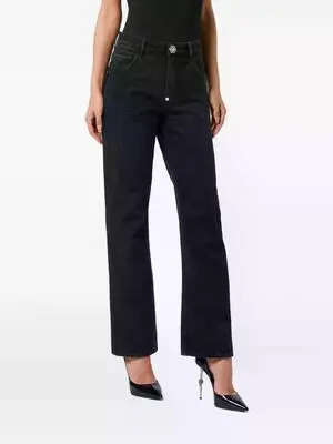 Philipp Plein Straight-fit Denim Jeans - Black