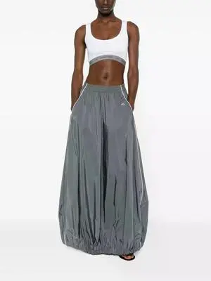 Balenciaga Logo-print Cropped Tank Top - White