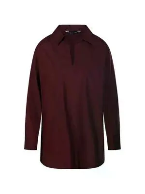 Max Mara V-neck Long-sleeve Blouse - Red