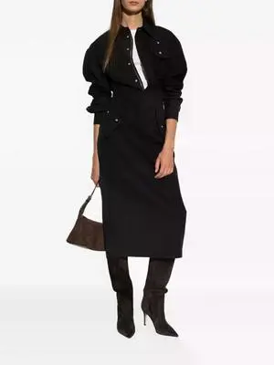 Dsquared2 Button-down Long-sleeve Midi Dress