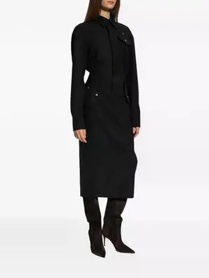 Dsquared2 Button-down Long-sleeve Midi Dress