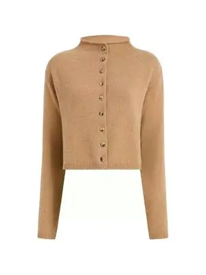 Khaite High-neck Button-up Cardigan