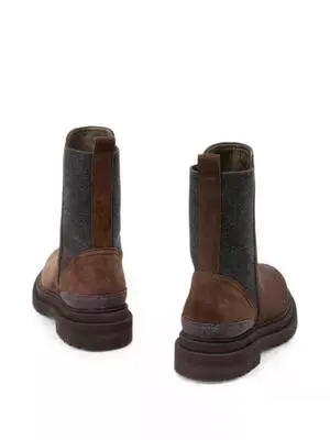 Brunello Cucinelli Panelled Monili-chain Boots