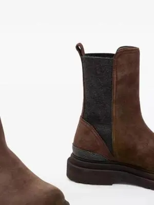 Brunello Cucinelli Panelled Monili-chain Boots