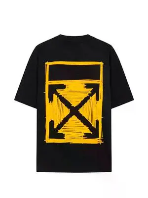 Off-White Logo-print Cotton T-shirt - Black
